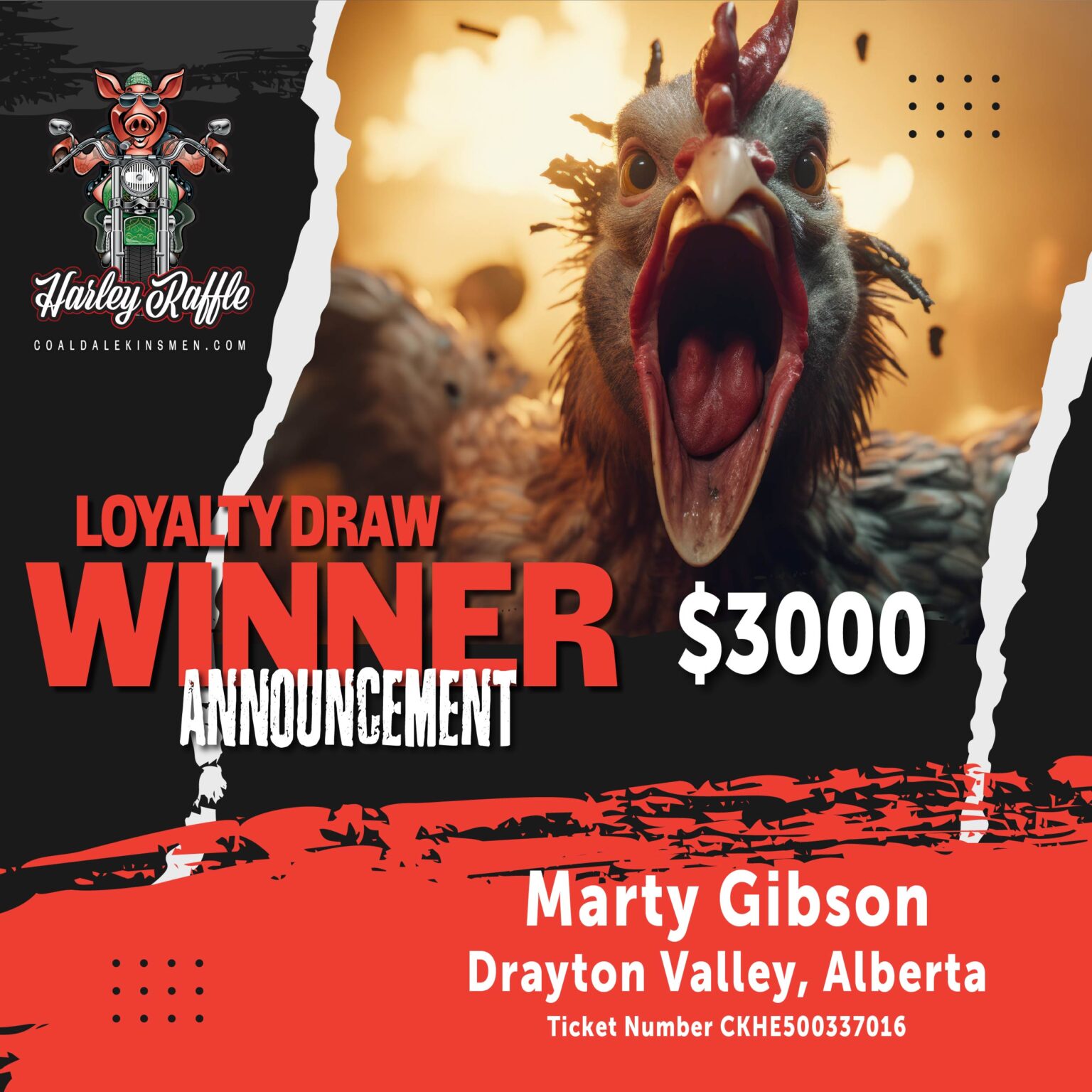 Harley Raffle - Kinsmen Club of Coaldale